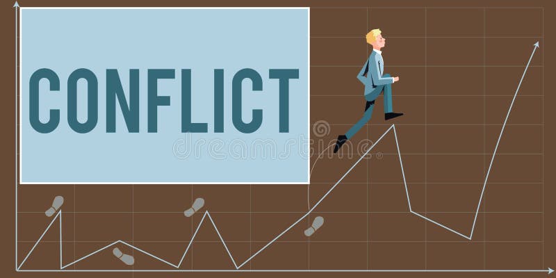 Conceptual Display Conflict. Business Showcase Disagreeing with Someone ... Conceptual Display Conflict. Business Showcase Disagreeing with Someone ...