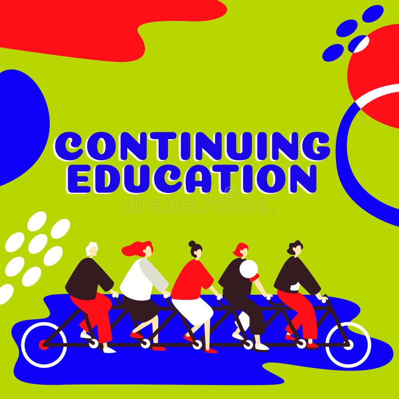 Text Showing Inspiration Continuing Education. Business Concept ...