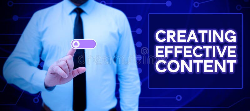 Conceptual Display Creating Effective Content. Business Concept ... Conceptual Display Creating Effective Content. Business Concept ...