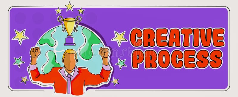 Conceptual Display Creative Process. Internet Concept Connecting Ideas ...