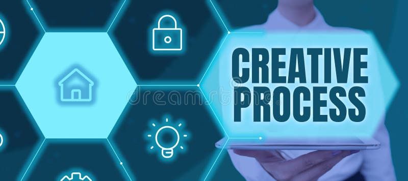 Conceptual Display Creative Process. Conceptual Photo Connecting Ideas ...