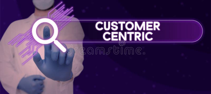 Conceptual Display Customer Centric. Conceptual Photo Process of ...