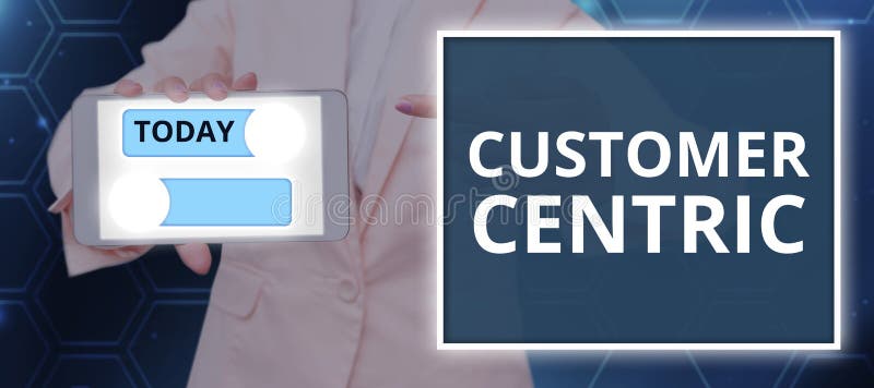 Conceptual Display Customer Centric. Word for Process of Looking after ...