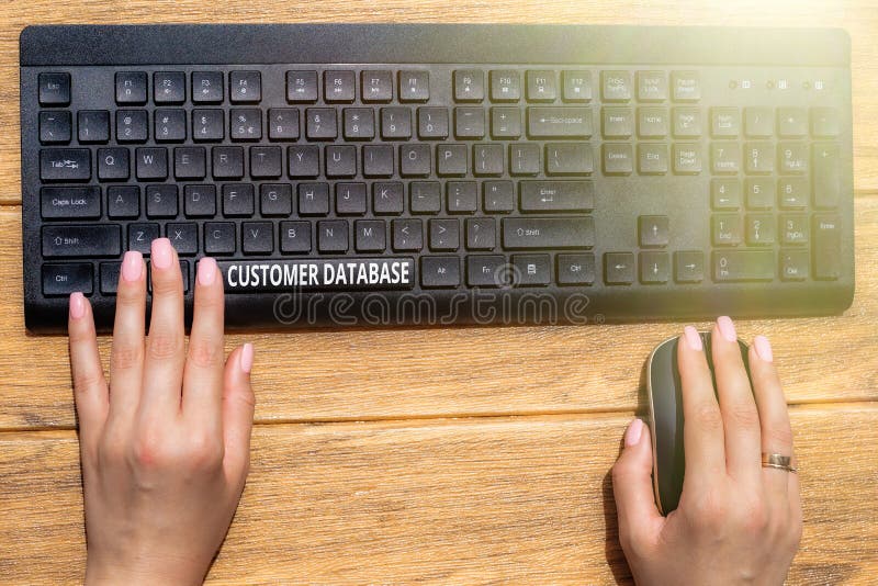 Conceptual Display Customer Database. Conceptual Photo Uptodate on ...