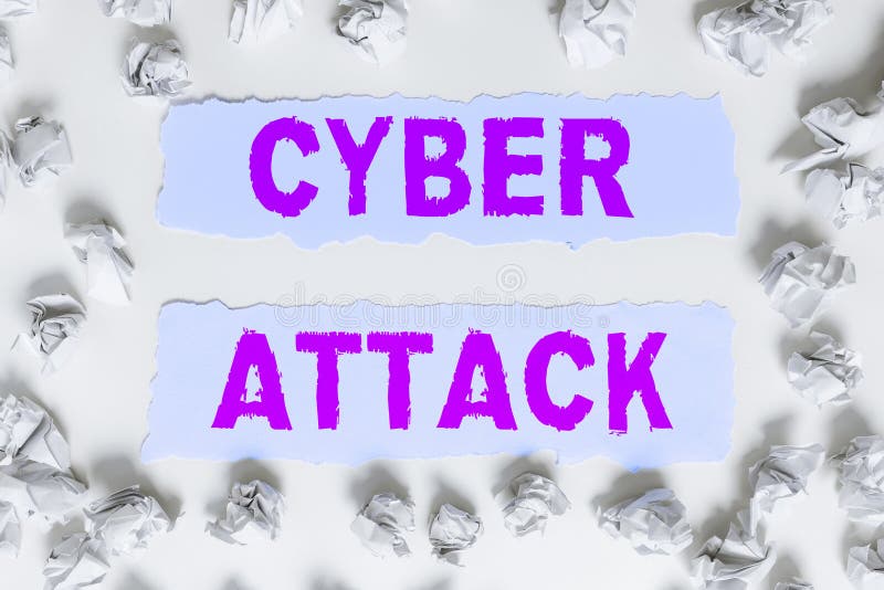 Conceptual Display Cyber Attack. Conceptual Photo an Attempt by Hackers ...