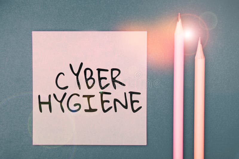 Conceptual Display Cyber Hygiene. Business Concept Steps that Computer ...