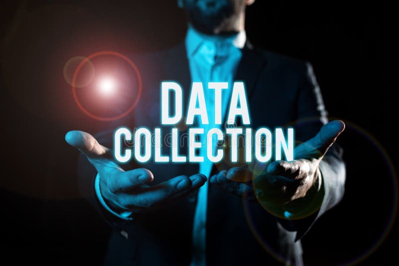 Hand Writing Sign Data Collection. Business Showcase Gathering and ...