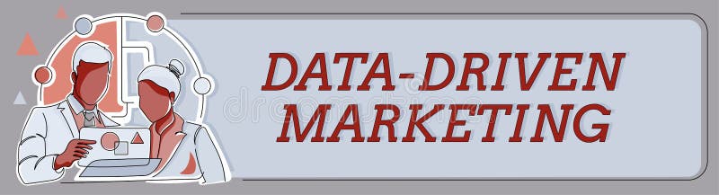 Conceptual Display Data Driven Marketing. Concept Meaning Strategy ...