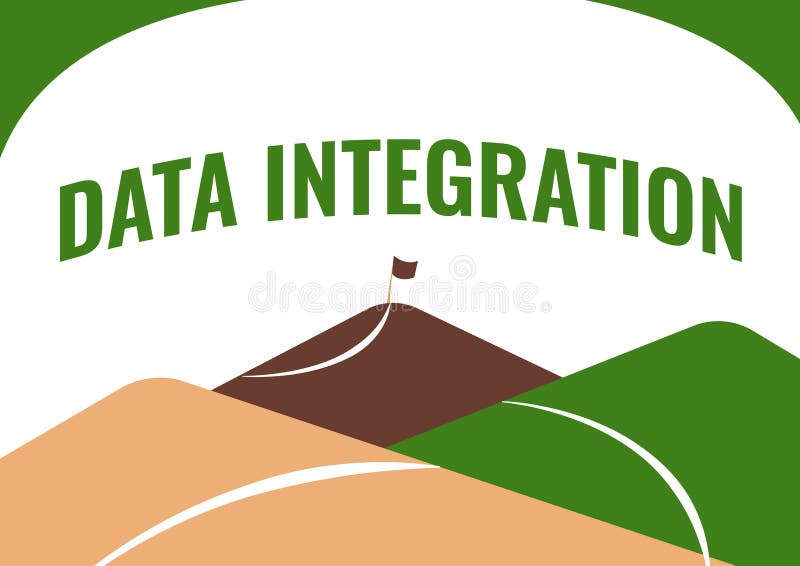 Sign Displaying Data Integration. Concept Meaning Combination of ...
