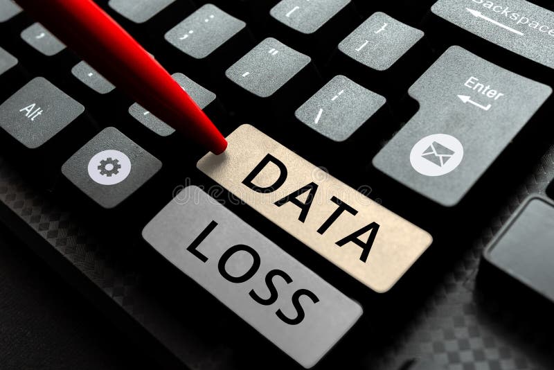 Conceptual Display Data Loss. Conceptual Photo Process or Event that ...