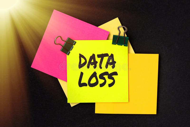 Conceptual Display Data Loss. Conceptual Photo Process or Event that ...