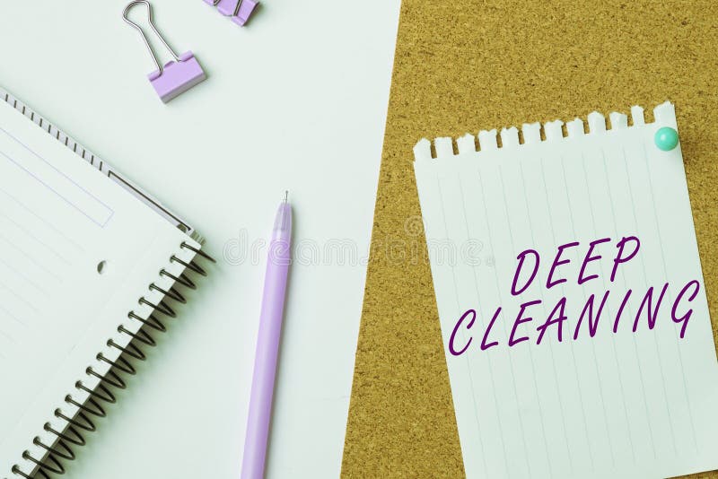 Conceptual Display Deep Cleaning. Business Overview an Act of ...