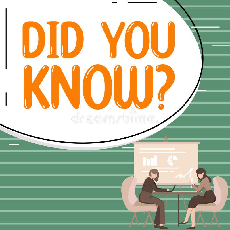 Conceptual Display Did You Know. Business Overview Fun Facts and ...