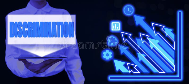 Text Sign Showing Discrimination. Concept Meaning Prejudicial Treatment ...