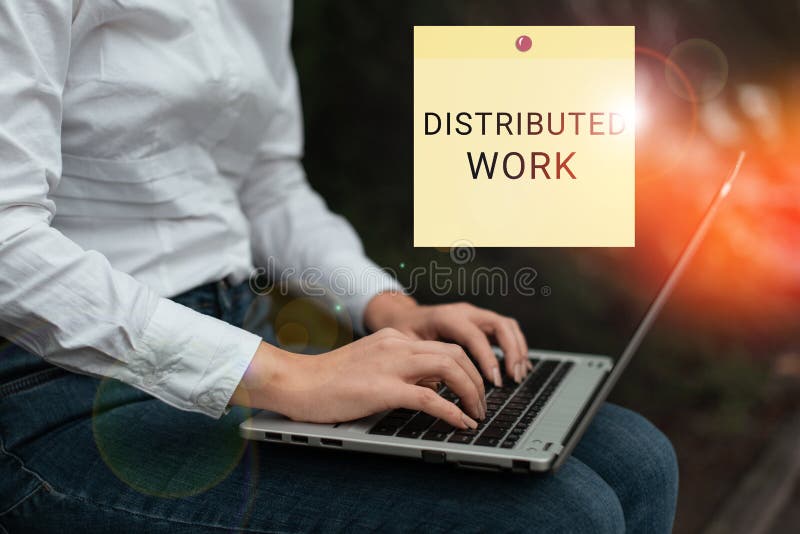 Conceptual Display Distributed Work. Business Idea Practiced by ... Conceptual Display Distributed Work. Business Idea Practiced by ...
