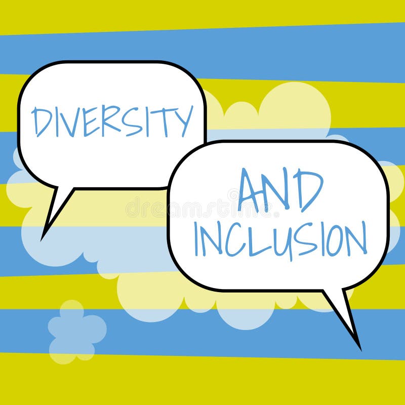 Conceptual Display Diversity and Inclusion. Business Idea Range Human ...