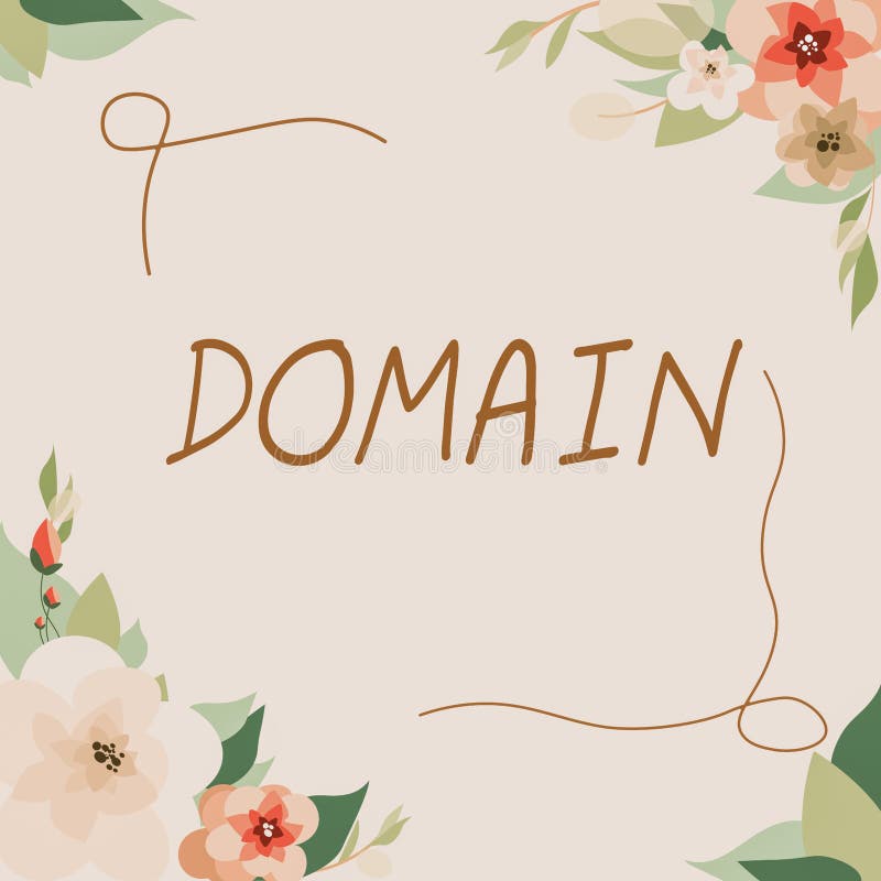 Writing Displaying Text Domain. Business Concept Identification String ...
