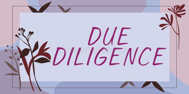 Text Showing Inspiration Due Diligence. Word for Comprehensive ... Text Showing Inspiration Due Diligence. Word for Comprehensive ...