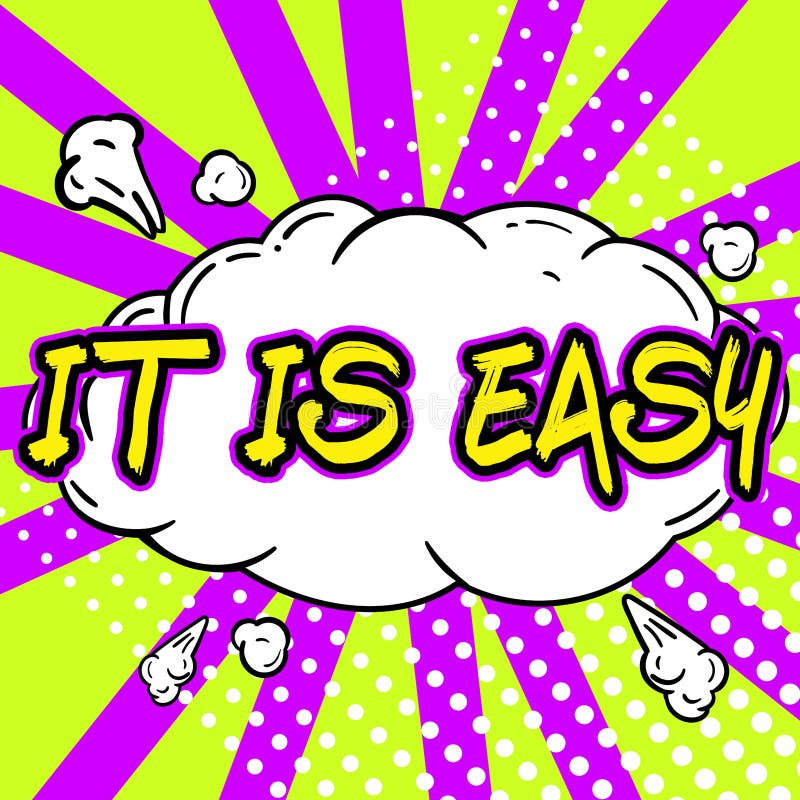 Text Caption Presenting it is Easy. Business Idea Clear Simple Not ...