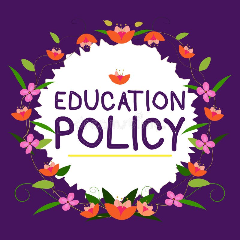 Conceptual Display Education Policy. Business Showcase Field of Study ...