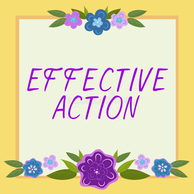 Conceptual Display Effective Action. Business Approach Measure How ...