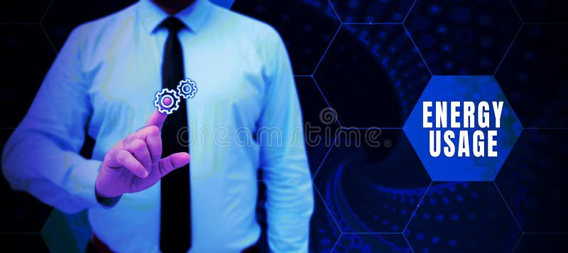 Conceptual Display Energy Usage. Business Showcase Amount of Energy ...