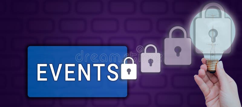 Conceptual Display Events. Word for Something Occurs in Certain Place ...