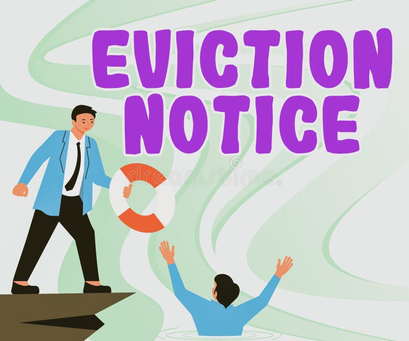 Conceptual Display Eviction Notice Business Idea An Advance Notice