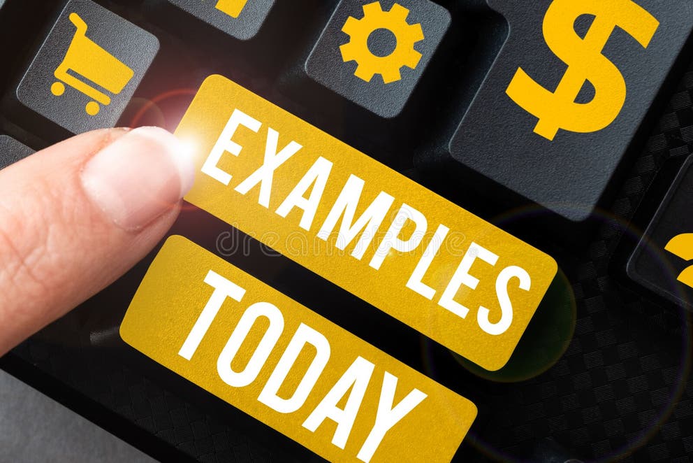 Conceptual Display Examples. Word Written on Photo Sample Model To ...