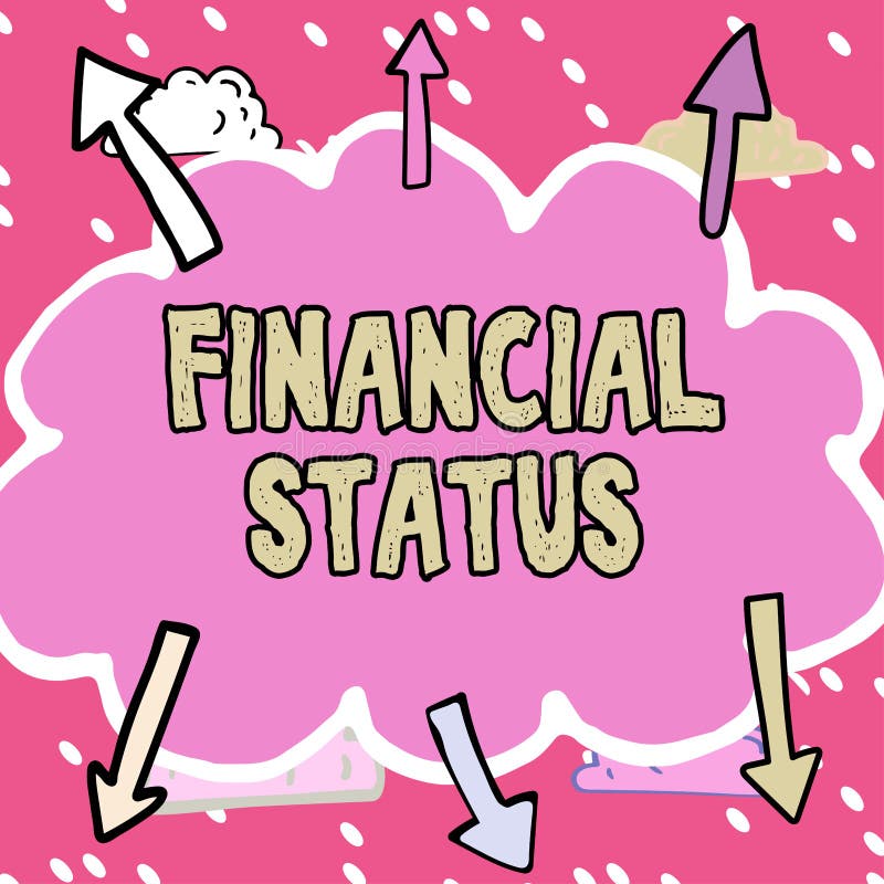 Conceptual Display Financial Status. Word for System for Dealing in the ...