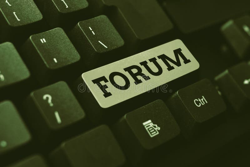 Conceptual Display Forum. Word Written on the Place or Section of a ...