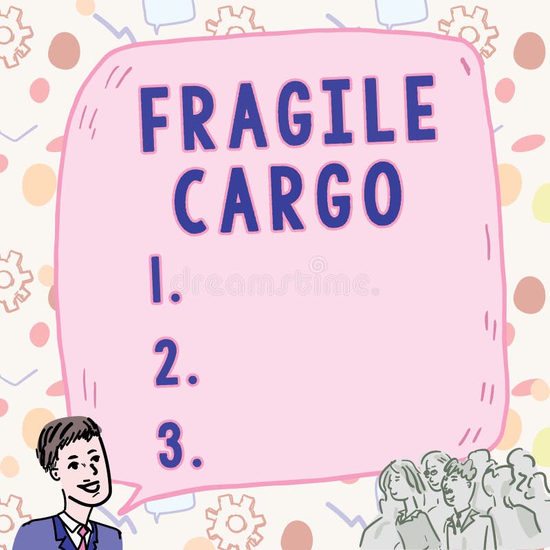 Text Showing Inspiration Fragile Cargo. Business Concept Breakable ... Text Showing Inspiration Fragile Cargo. Business Concept Breakable ...