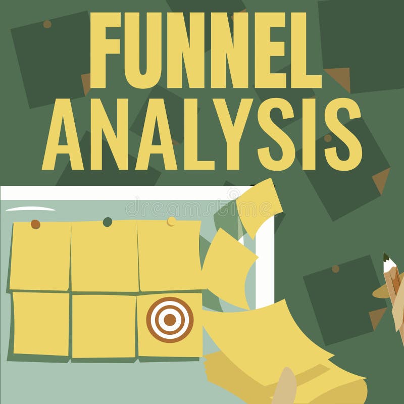Conceptual Display Funnel Analysis. Word Written on Mapping and ...