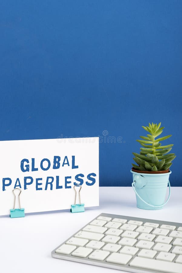 Conceptual Display Global Paperlessgoing for Technology Methods Like ...