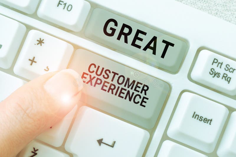 Text Caption Presenting Great Customer Experience. Business Overview ...