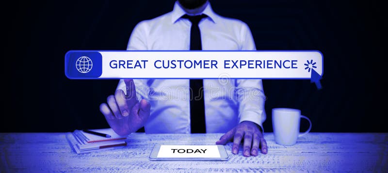 Conceptual Caption Great Customer Experience. Business Showcase ... Conceptual Caption Great Customer Experience. Business Showcase ...