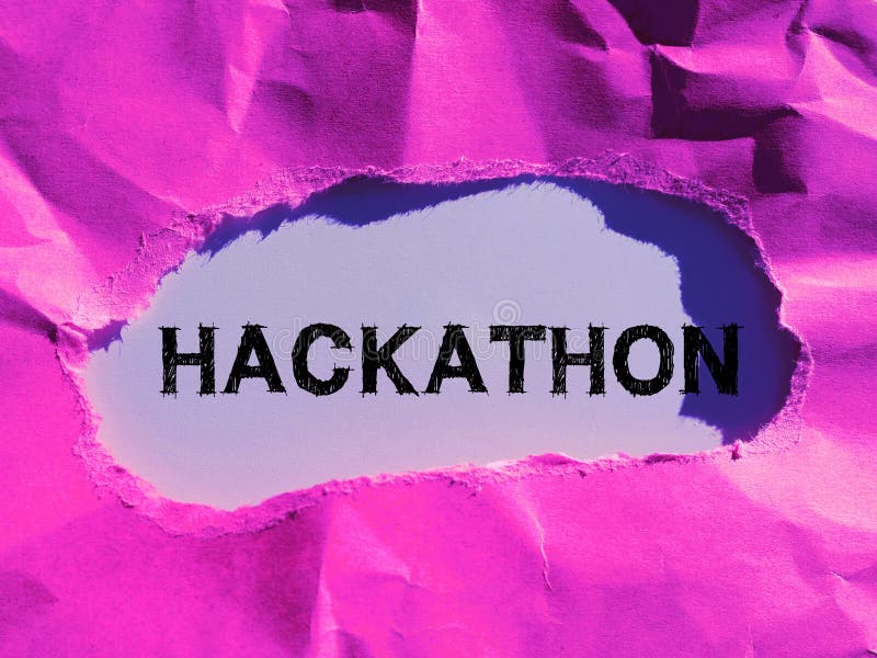 Writing Displaying Text Hackathon Internet Concept Event Where Large Number Of People Engage In