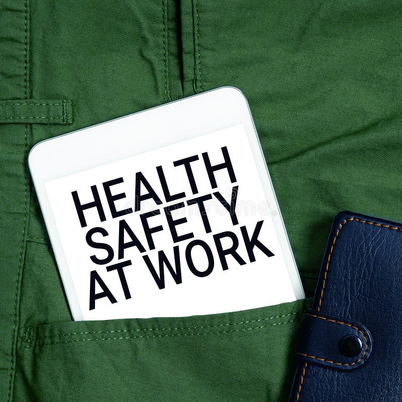 Conceptual Display Health and Safety at Work. Business Approach Secure ...