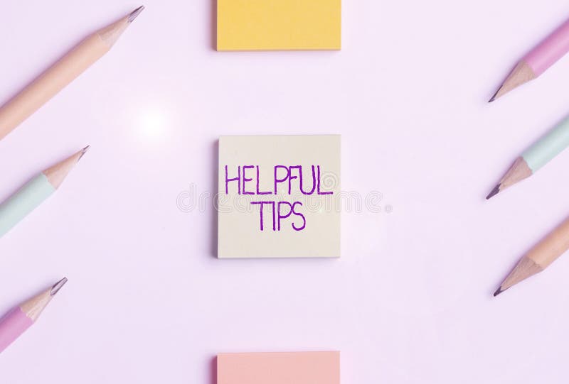 Conceptual Display Helpful Tips. Word Written on Service Advice Help ...