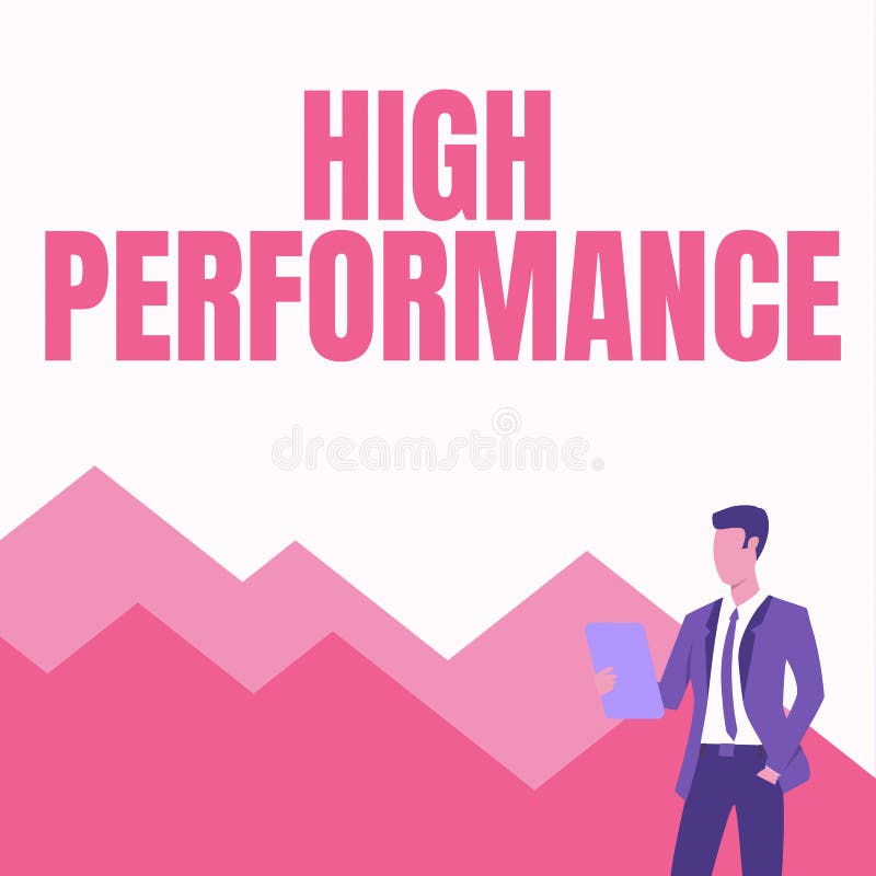 Writing Displaying Text High Performance. Internet Concept Organization ...