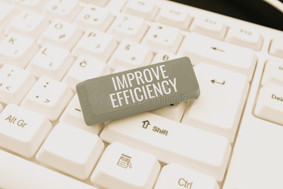 Text Sign Showing Improve EfficiencyCompetency in Performance with ...