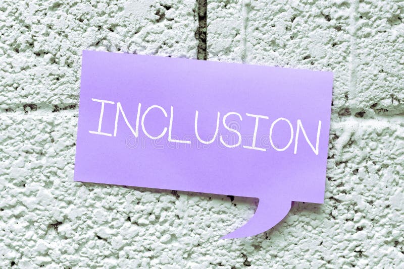 Conceptual Display Inclusion. Business Idea Action State Including of ...