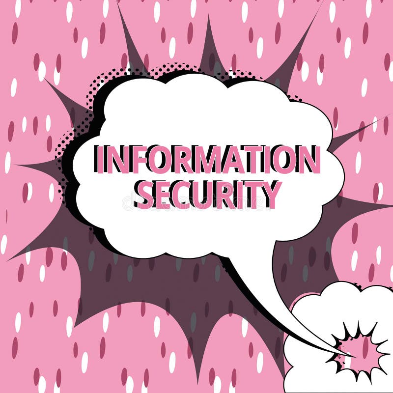 Conceptual Display Information Security Word Written On Infosec Preventing Unauthorized Access