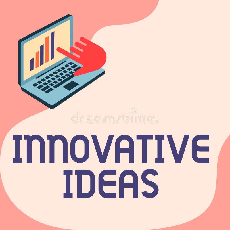 Conceptual Display Innovative Ideas. Business Concept Application of ...