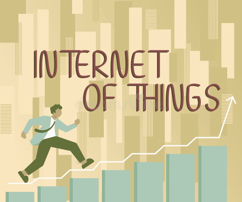 Conceptual Display Internet of Things. Business Showcase Innovation ...