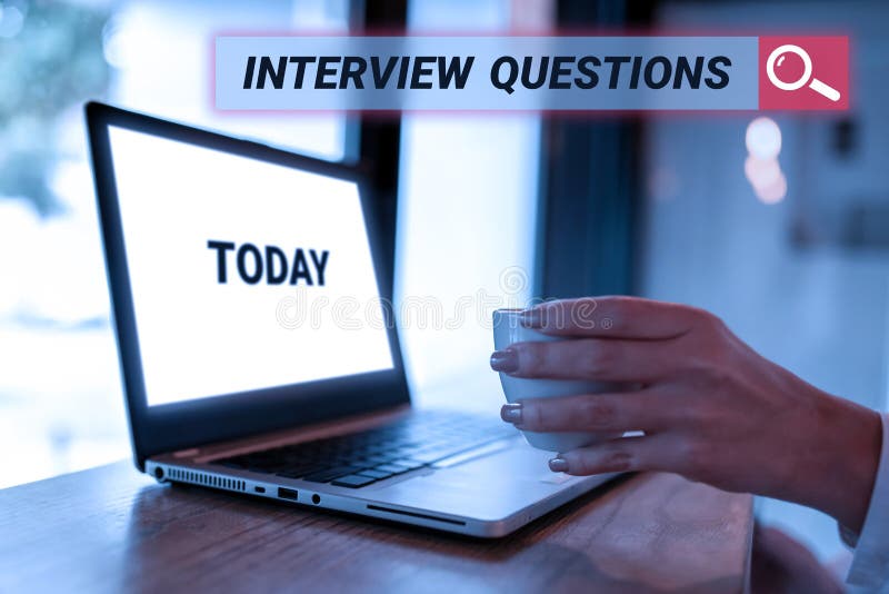 Conceptual Caption Interview Questions. Word Written on Typical Topic ...