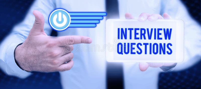 Conceptual Display Interview Questions. Word Written on Typical Topic ...