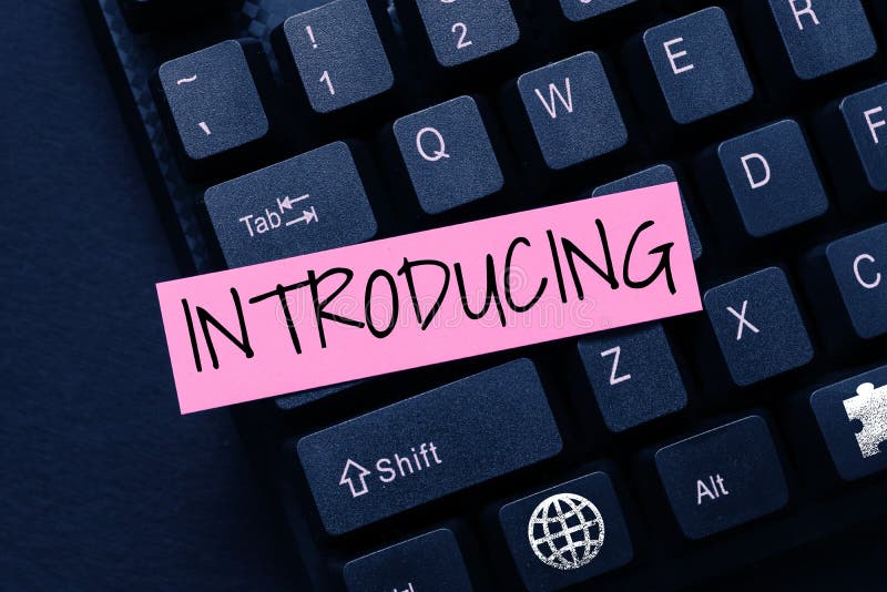 Conceptual Display Introducing. Word for Presenting a Topic or Someone ...