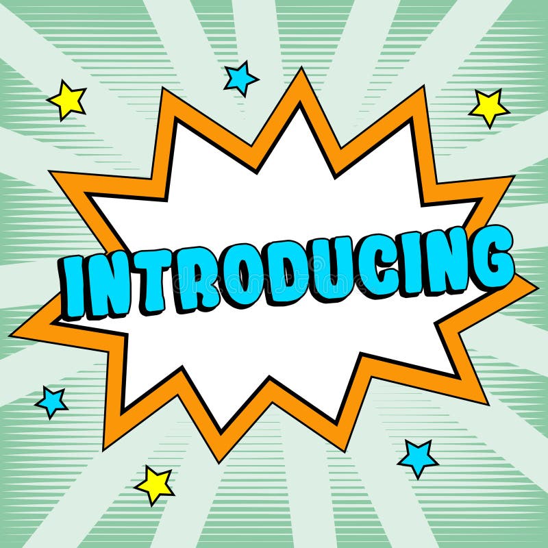 Conceptual Display Introducing. Word for Presenting a Topic or Someone ...