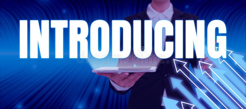 Conceptual Display Introducing. Word for Presenting a Topic or Someone ...